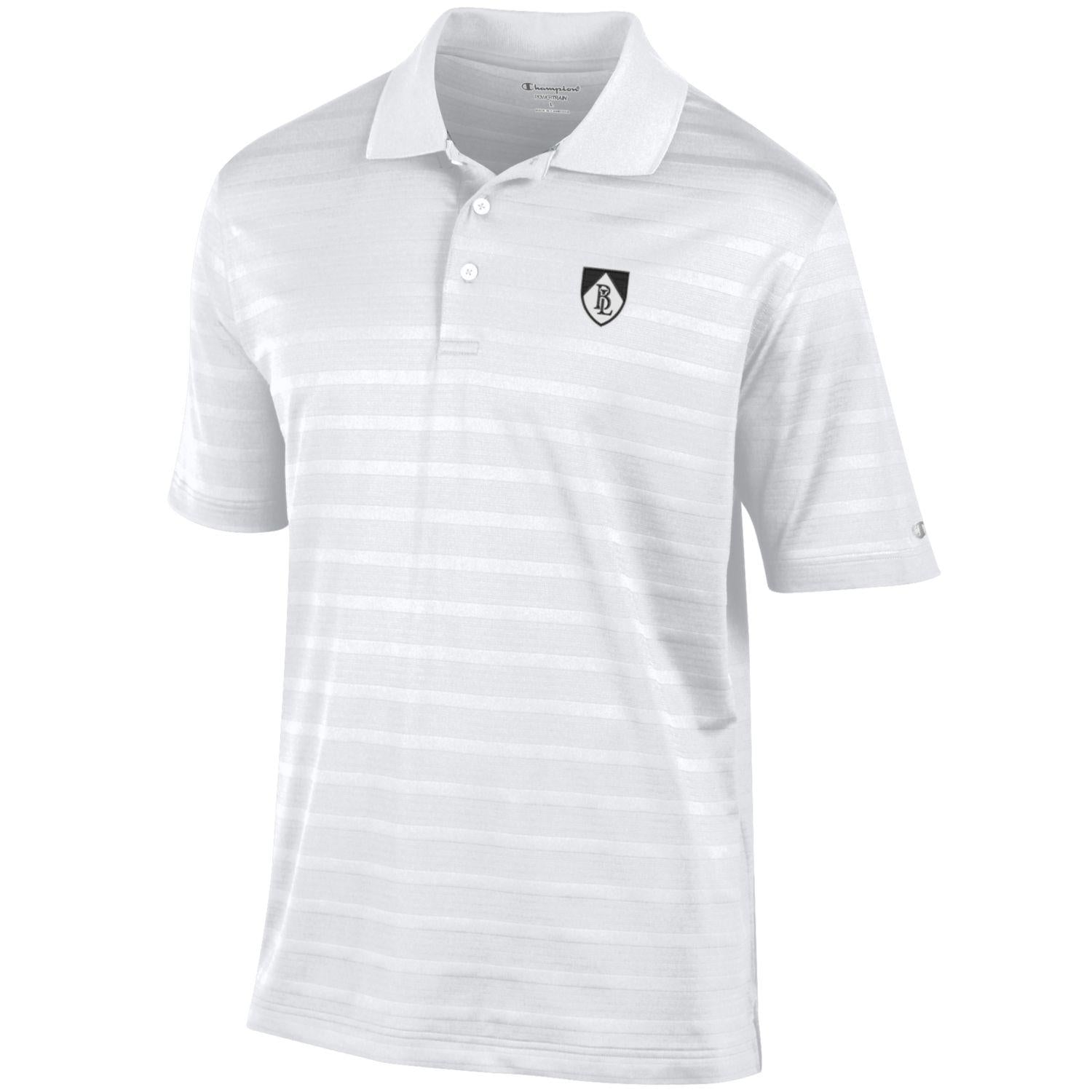 Polo - Textured Shield - White – The Locker BL